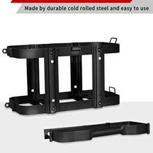 Racewill 2023 Upgrade Jerry Can Mount Holder: Lockable Jerry Gas Can Holder Rack, 5 Gallon ( 20 Liter ), Reinforced Welding