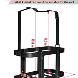 Racewill 2023 Upgrade Jerry Can Mount Holder: Lockable Jerry Gas Can Holder Rack, 5 Gallon ( 20 Liter ), Reinforced Welding