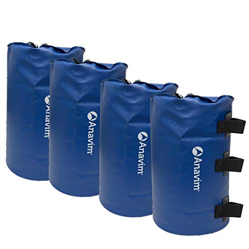 Anavim Canopy Water Weights Bag, Leg Weights for Pop up Canopy 4pcs-Pack Blue