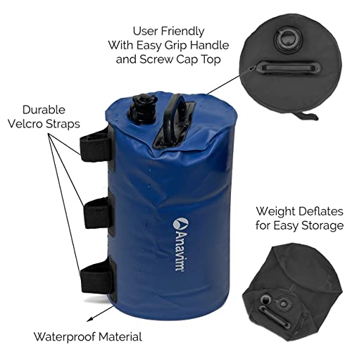 Anavim Canopy Water Weights Bag, Leg Weights for Pop up Canopy 4pcs-Pack Blue