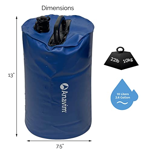 Anavim Canopy Water Weights Bag, Leg Weights for Pop up Canopy 4pcs-Pack Blue