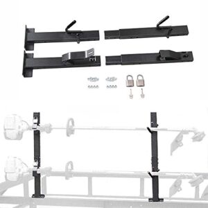 hodenn 2 place locking trimmer rack trim holder fit for open landscape trailers racks