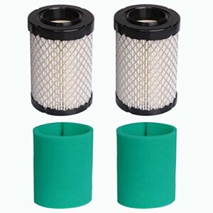 ductail 2 pack 22-083-01, 22-083-01-s air filter kit compatible with kohler 5400 series ks540 17 -19.5hp engine, replace 22-883-01-s1 2208301s cub cadet xt1 lawn mower air filter