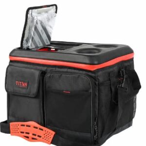 Titan 50-Can Collapsible Cooler Red