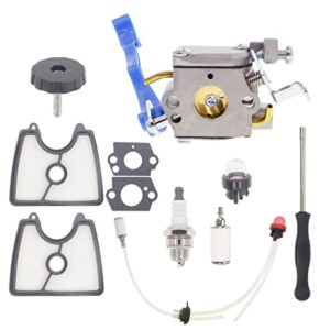 hutdkte 545081811 carburetor for husqvarna 590460102 125b 125bx 125bvx leaf blower with 530059796 knob kit