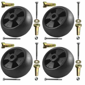 4 usa made deck wheel+6 piece hardware kits for john deere am133602 am116299 m111489