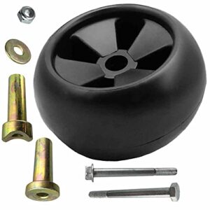 4 USA MADE DECK WHEEL+6 PIECE HARDWARE KITS FOR JOHN DEERE AM133602 AM116299 M111489