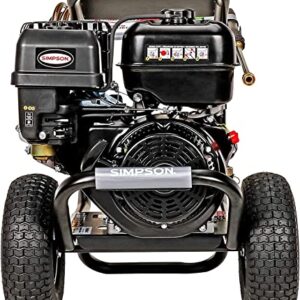 SIMPSON Cleaning PS60843 PowerShot 4400 PSI Gas Pressure Washer, 4.0 GPM, CRX 420cc Engine, Includes Spray Gun and Extension Wand, 5 QC Nozzle Tips, 3/8-inch x 50-foot Monster Hose