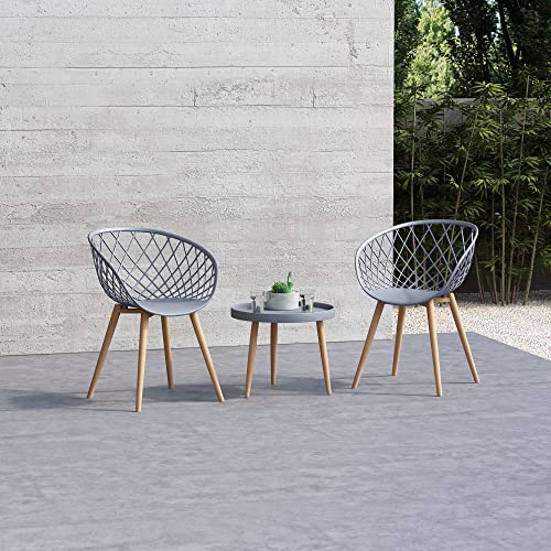 Jamesdar Kurv Set of 2 Chairs, Fashion Gray