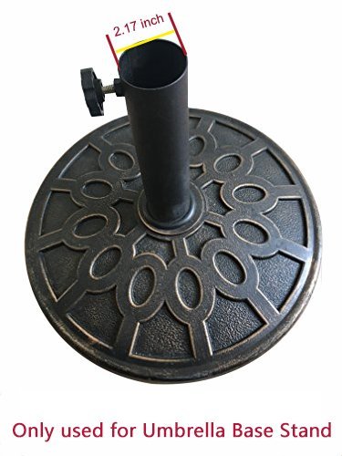 SUQ I OME Outdoor Patio Umbrella Parasol Base Stand Replacement Hole Ring Plug Cover and Cap 2.1 inch (1 pc , Black)