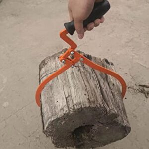 OAOLOWF 20" Log Tongs Logging Skidding Tongs Non-Slip Grip- Log Lifting, Handling, Dragging & Carrying Tool