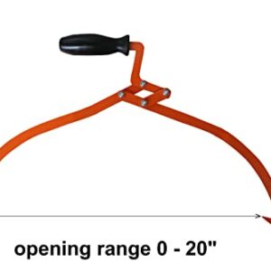 OAOLOWF 20" Log Tongs Logging Skidding Tongs Non-Slip Grip- Log Lifting, Handling, Dragging & Carrying Tool