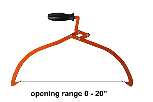 OAOLOWF 20" Log Tongs Logging Skidding Tongs Non-Slip Grip- Log Lifting, Handling, Dragging & Carrying Tool