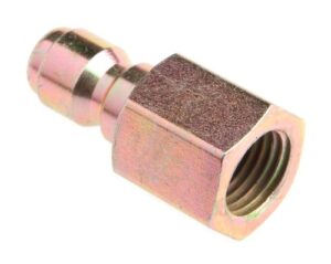 forney 75135 pressure washer accessories, quick coupler plug, 1/4-inch female npt, 5,500 psi