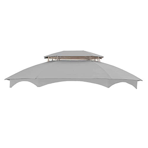 Garden Winds Replacement Canopy for The Manhattan Oval Gazebo - Riplock 350 - Slate Gray