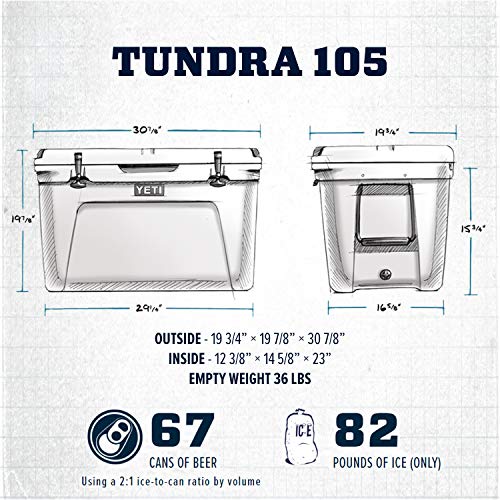 YETI Tundra 105 Cooler, Desert Tan