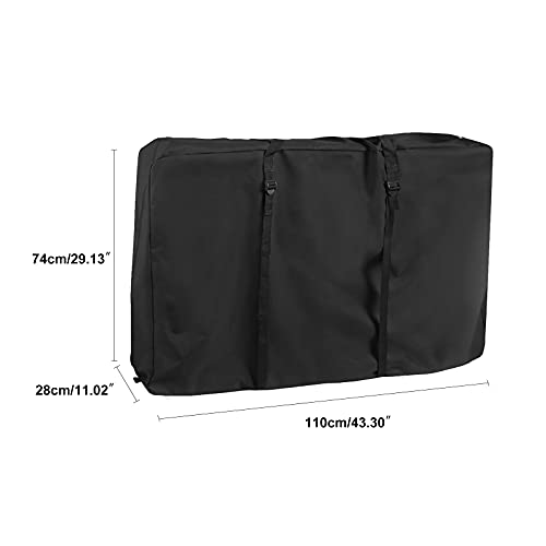 Large Outside Chair Storage Bag, Uranshin 600D Chair Carry Bag for Zero Gravity Chair Cover, Heavy Duty Folding Lounge Chair Carrying Case, Extra Large Moving Bags with Zippers (43" L x 11" W x 29" H)