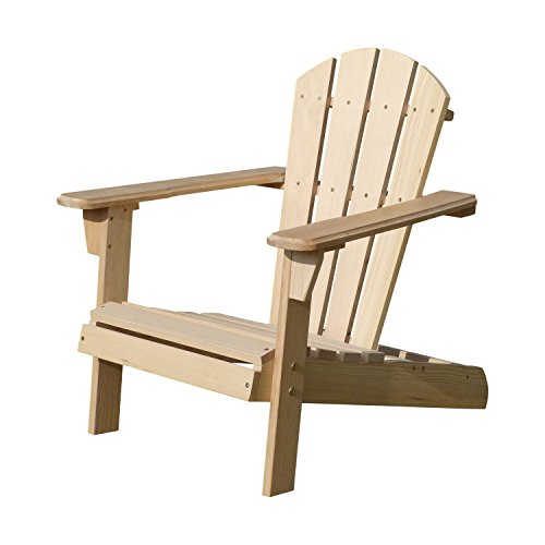 Merry Garden Kids Foldable Wooden Adirondack Chair, Children's Outdoor Patio Furniture, Garden, Lawn, Deck Chair, Unfinished