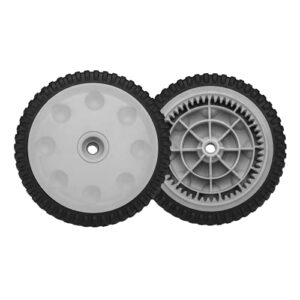 Front Drive Wheels Fit for Troy Bilt Lawn Mower - Drive Wheels Fit for MTD Snapper Troy Bilt Tuff-Cut 210 TB210 TB230 TB240 Self Propelled Mower, Replace 734-04018A 734-04018B 734-04018C, 2 Pack, Gray