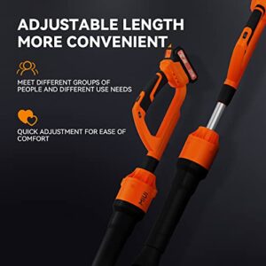 MIUI Leaf Blower - Cordless with Battery and Charger, Electric Cordless Leaf Blower 6 Speed Mode, Battery Powered Handheld Blowers for Lawn Care, Patio, Blowing Leaves and Snow