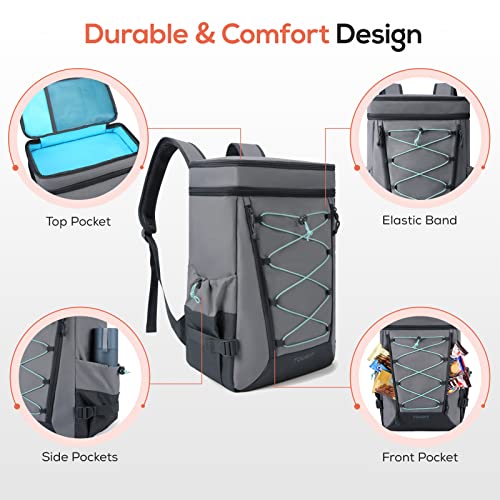 TOURIT Backpack Cooler Leakproof Insulated Cooler Backpack Large Capacity Lightweight Soft Cooler Bag for Men Women to Picnics, Camping, Hiking, Beach, Park or Day Trips