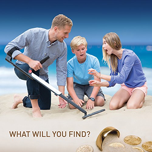 NATIONAL GEOGRAPHIC PRO Series Metal Detector - Ultimate Treasure Hunter with Pinpointer, Large Waterproof 10" Coil - Lightweight and Collapsible for Easy Travel (Amazon Exclusive)