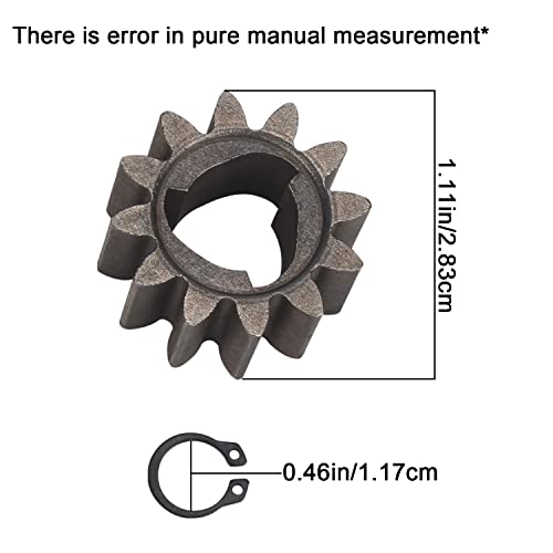 Lawn Mower Parts 42661-VE2-800 Gears 42672-VE2-800 Keys Springs & Clips, Compatible with H-onda Drive Wheel Kit, for H-onda Mower HRR216/HRS216 Drive Gear Kit 12 Teeth - Fits HRB216K4 HRB216K5 Models