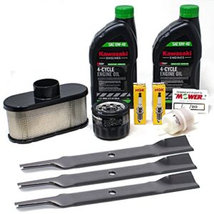 the mower shop 52 in hustler raptor & raptor limited tune-up kit (kawasaki fr 603059 and 603995 blades)