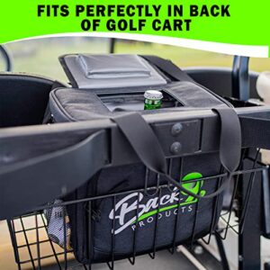 Back9Products Golf Cart Cooler Bag with Magnetic Lid - 12-Can Soft Cooler Bag Collapsible - Perfect for Golfer Cart or Push Cart - Backpack Cooler Bags Insulated Leak-Proof- Golf Gift for Men