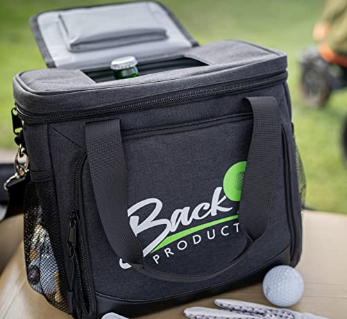 Back9Products Golf Cart Cooler Bag with Magnetic Lid - 12-Can Soft Cooler Bag Collapsible - Perfect for Golfer Cart or Push Cart - Backpack Cooler Bags Insulated Leak-Proof- Golf Gift for Men