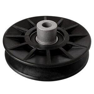 194326 v-idler pulley for craftsman mower, drive v-groove idler pulley for hus qvarna craftsman ayp yt3000 yet4000 4500 gt6000 yth21k46 lawn mower with 42″ 54″ deck, replace 532194326