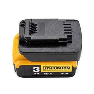 Adapter Converter for Dewalt 20V Li-ion Battery to Porter Cable 20V PCC685L PCC682L, Black & Decker 20V LBXR20 LB20 LBX20 Power Tool Battery