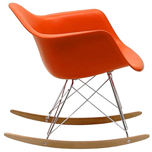 2xhome EMRocker(Orange) Rocking Chair