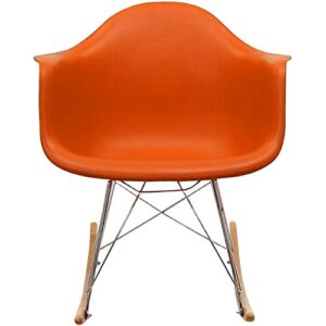 2xhome EMRocker(Orange) Rocking Chair