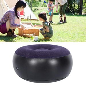 ZPSHYD Inflatable Chair, Inflatable Ottoman PVC Flocking Portable Outdoor Camping Chair Blue Inflatable Flocking Stool Footrest for Home Office Travel