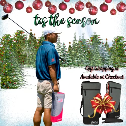 Frostbox Golf Bag Cooler and Ice Pack - Small 6 Pack Golf Beer Cooler - Hidden and Fits Discreetly in Golf Bag - Covert Insulated Golf Cooler Bag Sleeve - Golf Accessories for Men & Christmas Gift