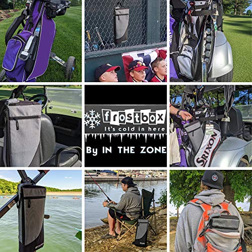 Frostbox Golf Bag Cooler and Ice Pack - Small 6 Pack Golf Beer Cooler - Hidden and Fits Discreetly in Golf Bag - Covert Insulated Golf Cooler Bag Sleeve - Golf Accessories for Men & Christmas Gift