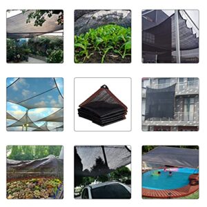 OBDKCAN 60% Black Shade Cloth 6.5 x 10 FT Sunblock Mesh Tarp with Grommets Durable Sunblock Shade Cloth Garden Sun Shade Net Shading Antifreezing for Pergola, Barn Kennel, Greenhouse, Plants Growing