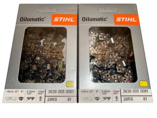 Stihl 26RS 81 Drive Links .325 Pitch .063 Gauge (2 Pack) Rapid Super Chainsaw Chain