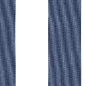 Honeycomb Indoor/Outdoor Cabana Stripe Blue & White Midback Dining Chair Cushion: Recycled Fiberfill, Weather Resistant, Reversible, Comfortable and Stylish Patio Cushion: 19" W x 37" L x 2.5” T