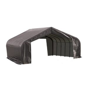 shelterlogic 82243 grey 22’x28’x12′ peak style shelter