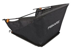 fiskars 361800-1002 staysharp max grass catcher 18 inch, black