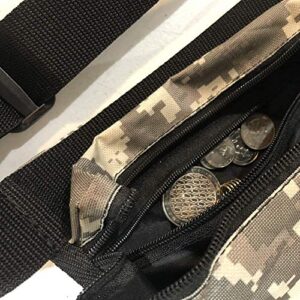 Detector Warehouse 53" Black Heavy Duty XL 3 Zipper, 2 Pocket Metal Detector Bag with Camo Treasure Finds Pouch