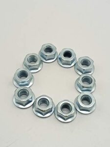 shiosheng 10pcs chain saw bar nuts for craftsman, husqvarna, poulan pro, poulan 531300382 530015917 503220001