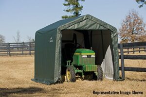 shelterlogic 72804 green 10’x8’x8′ peak style shelter