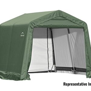 ShelterLogic 72804 Green 10'x8'x8' Peak Style Shelter