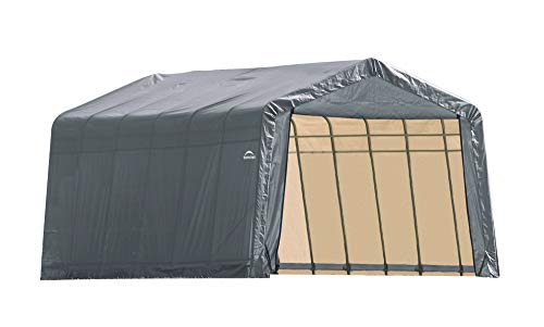 ShelterLogic 72434 Grey 12'x24'x8' Peak Style Shelter