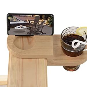 WUnlimited Adirondack Add-on Cup Holder, Walnut