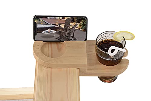 WUnlimited Adirondack Add-on Cup Holder, Walnut