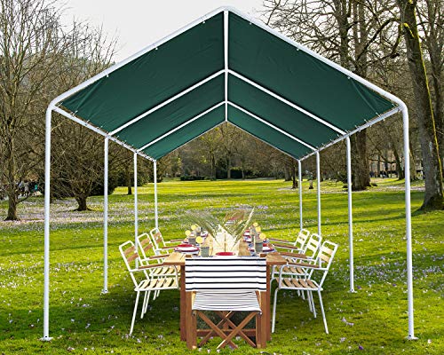 ABCCANOPY 10x20 FT Carport Garage Car Boat Shelter Party Tent,Forest Green